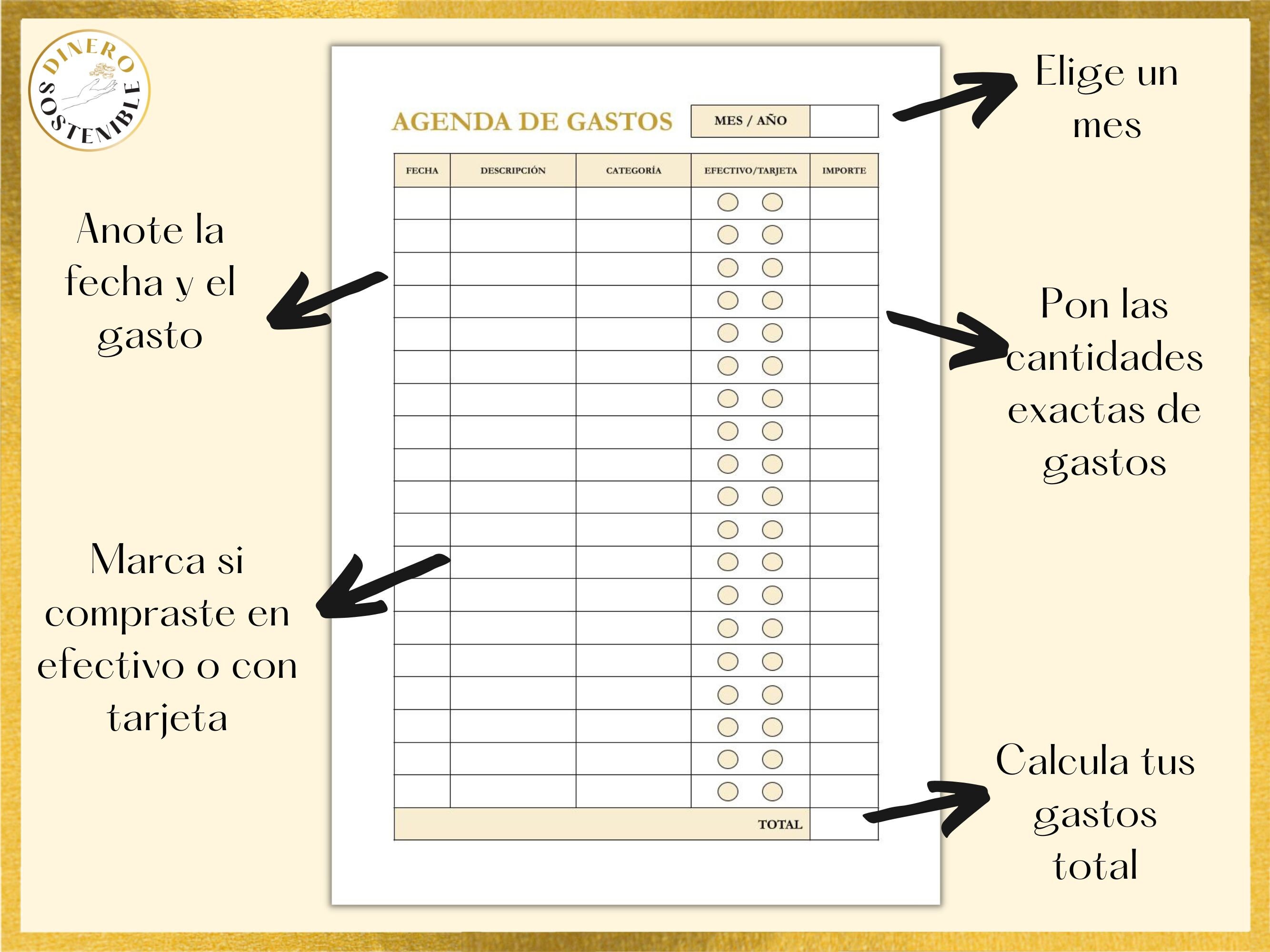 Printable Expense Diary, Expense Tracker Instant Download, Printable ...