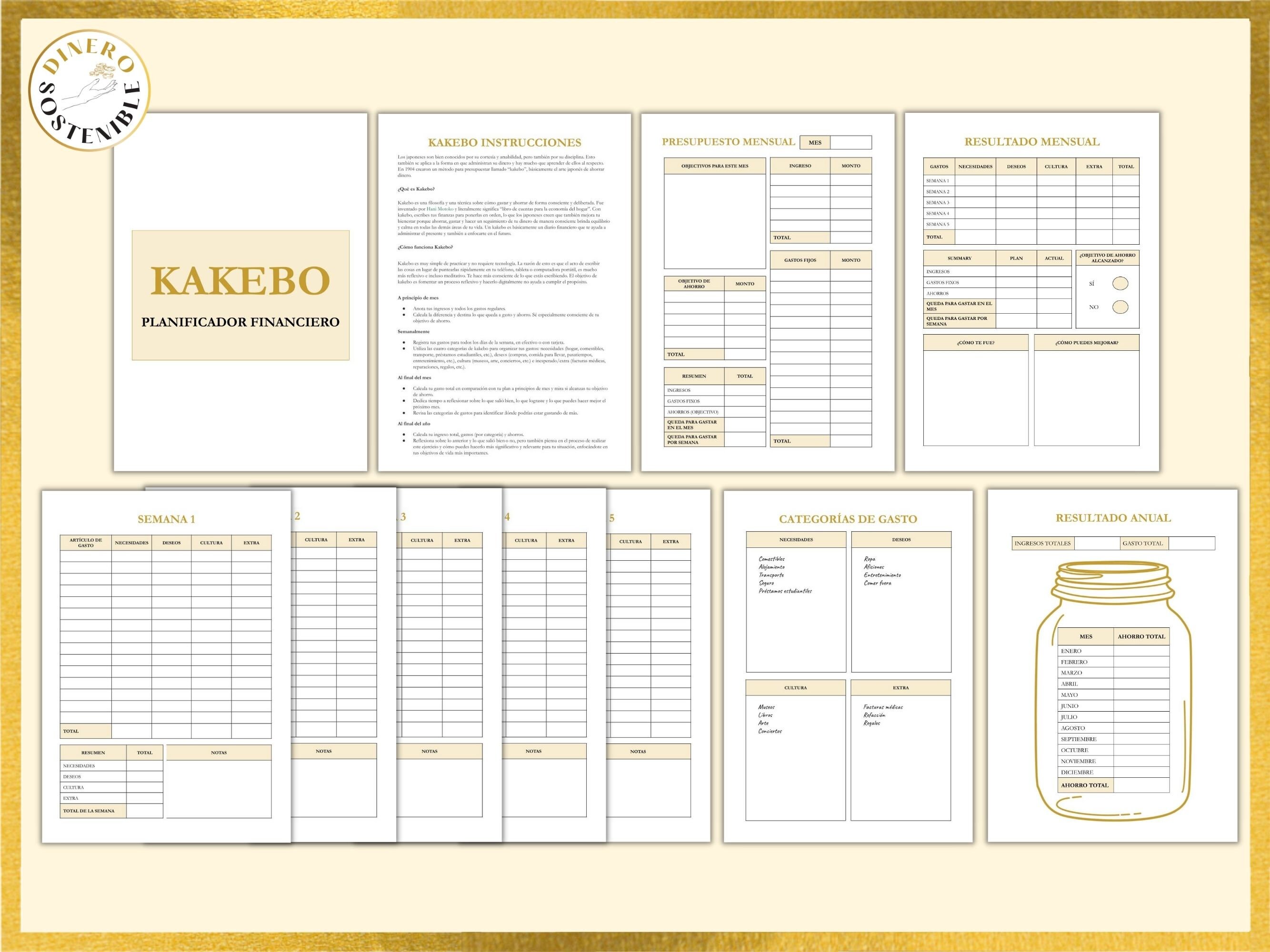 Kakebo to Print, Kakebo to Save, Kakebo Diary, Kakebo Agenda, Kakebo ...