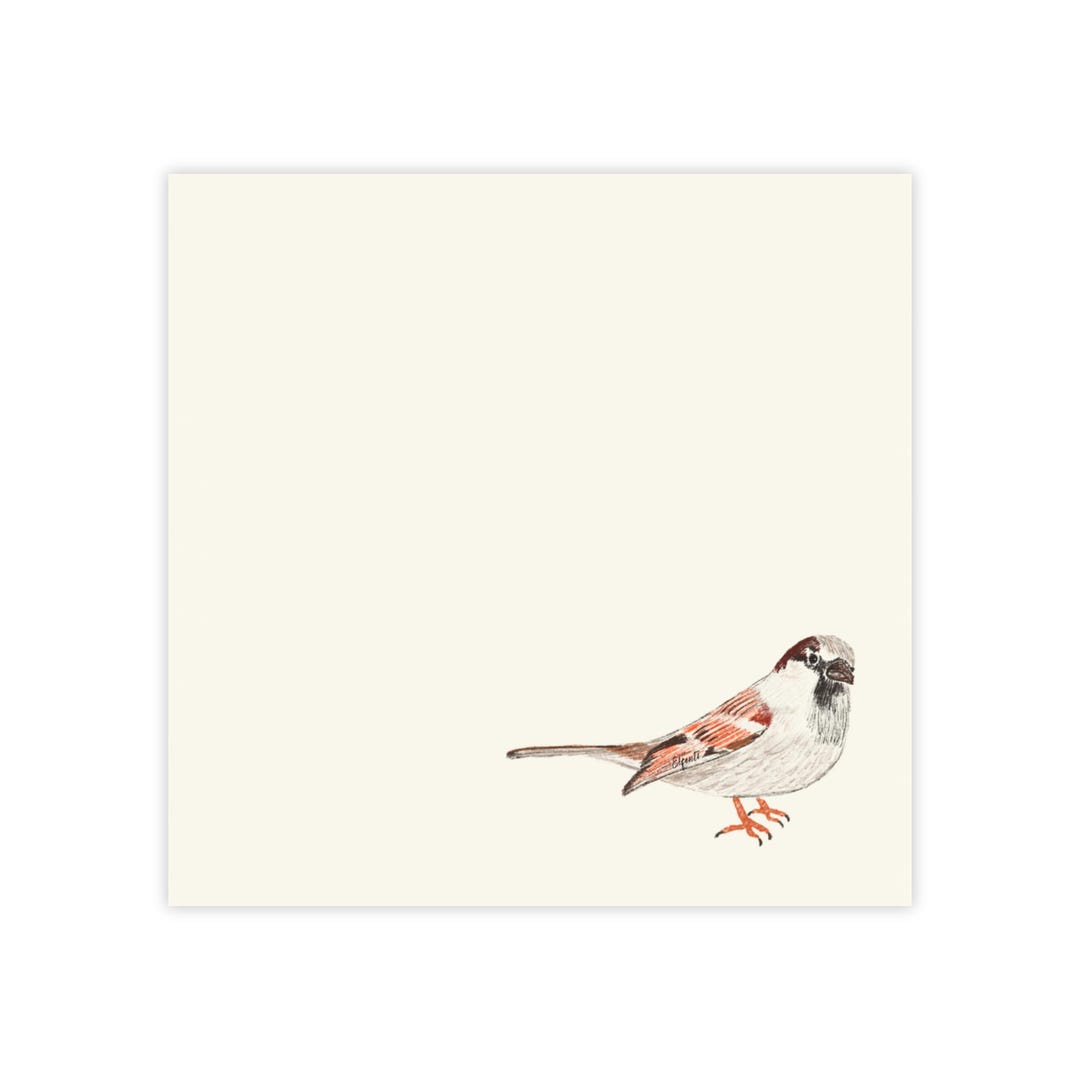 Bird Post-it® Note Pads, Sparrow Bird Sticky Note, Bird Notepad, Bird ...