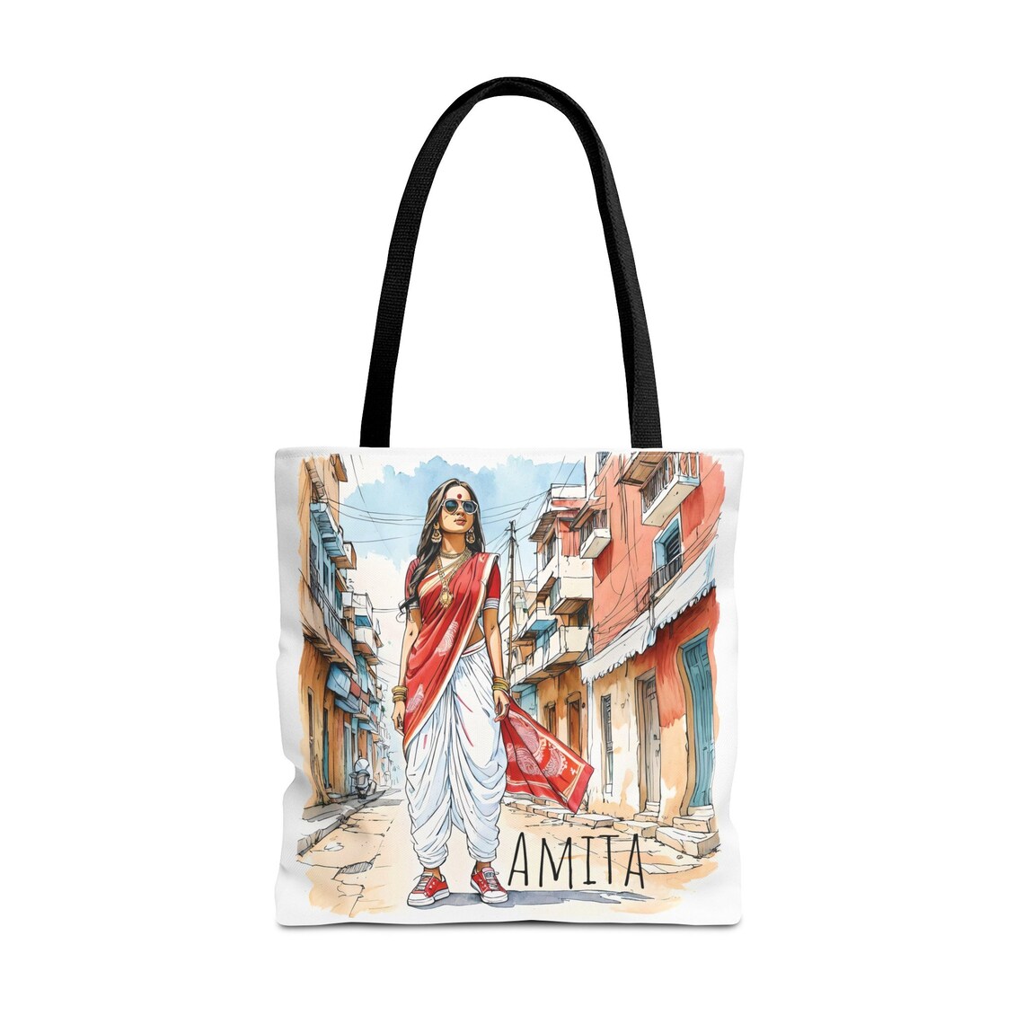 Rani Desi Tote Personalized Desi Woman Bag, Modern Retro Handbag ...