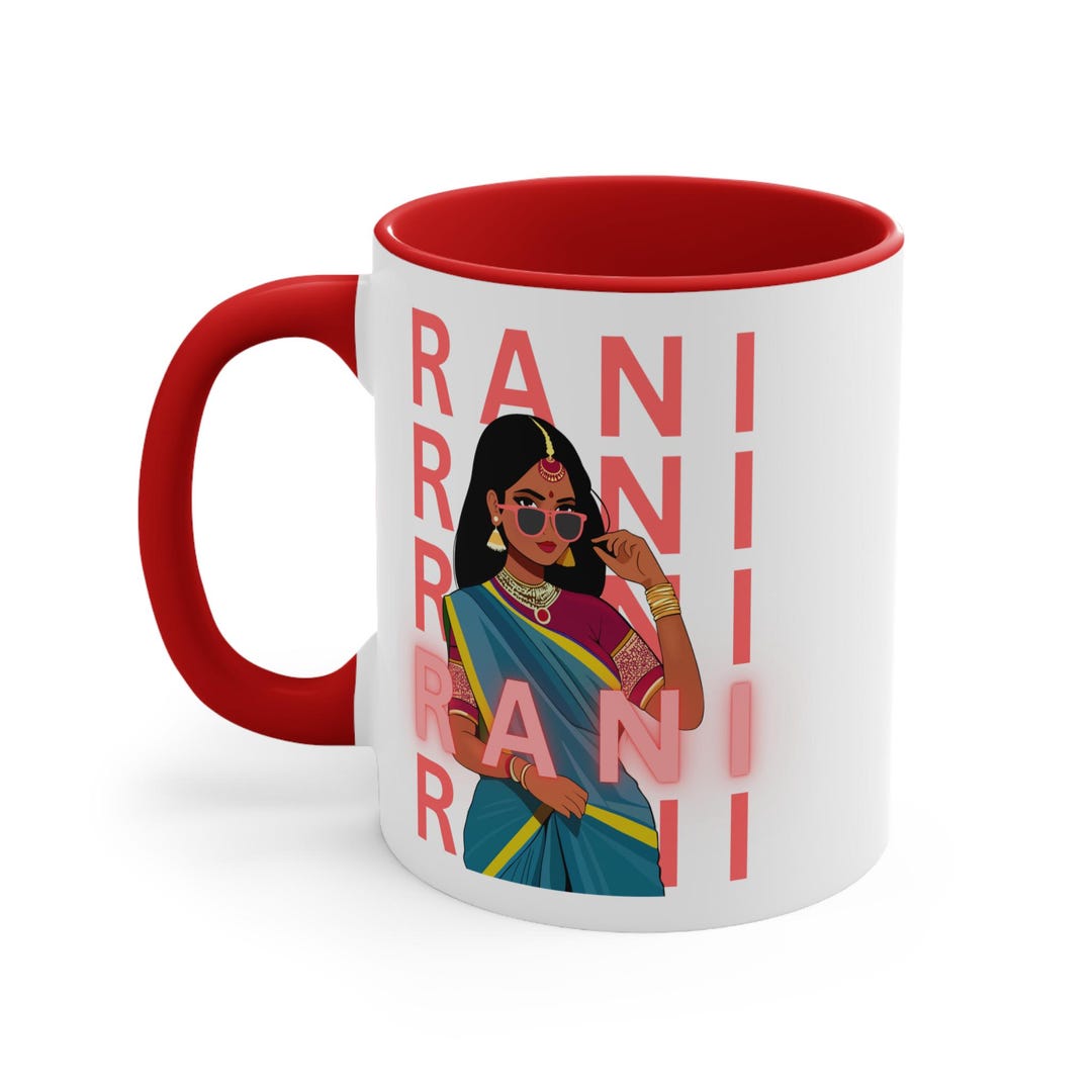 Rani Indian Mug | Desi Woman Mug, Desi Gifts, Chai Mug, Indian Coffee ...