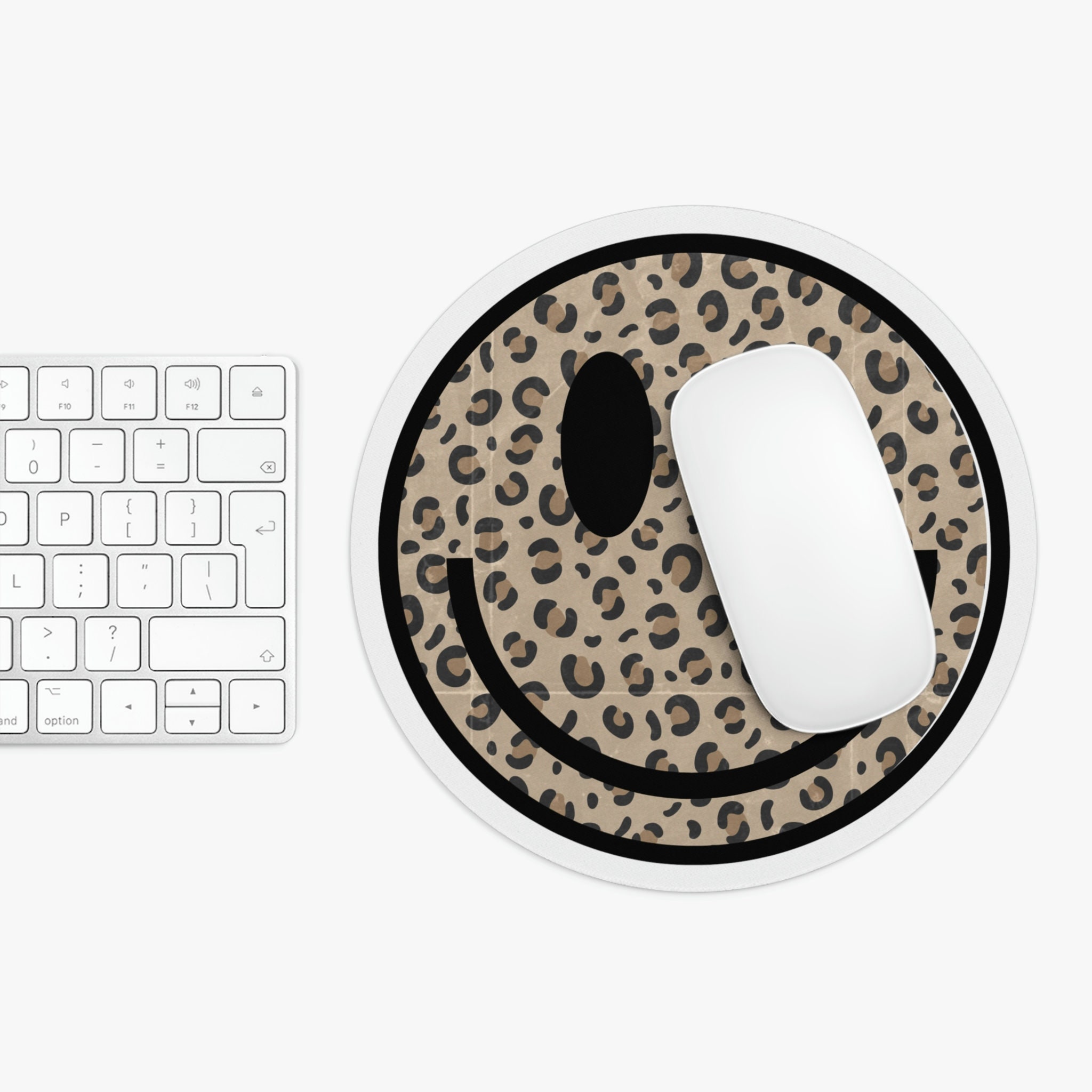 Cheetah Smiley Face Mouse Pad - Etsy