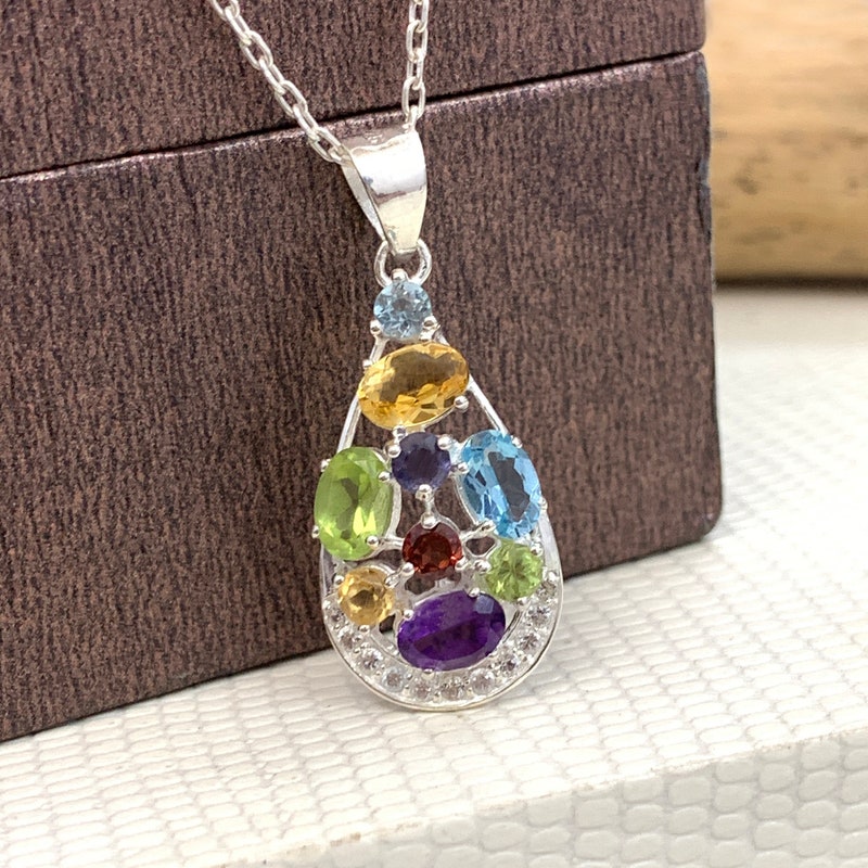 Gemstone Pendant - Etsy