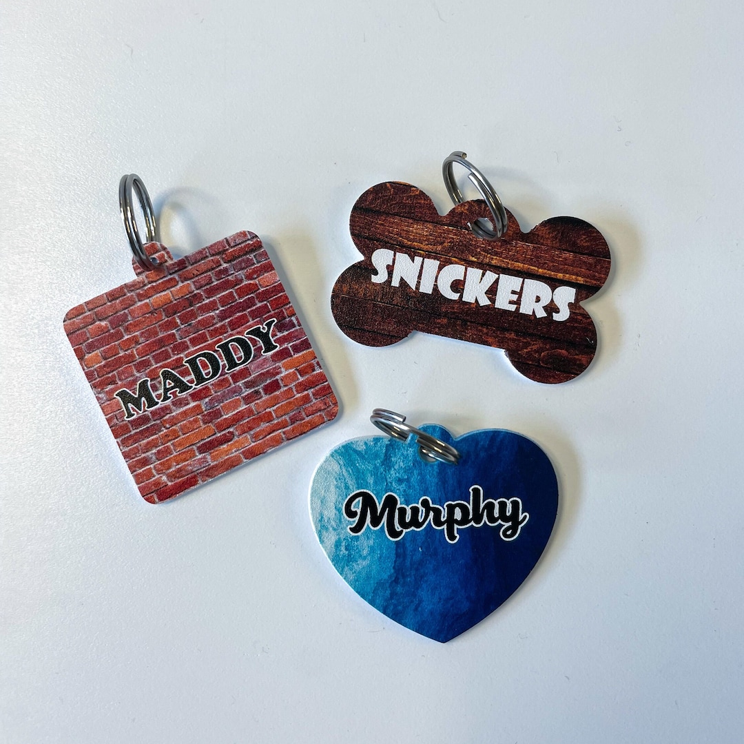Personalized Pet Tags, Dog ID Tags, Dog Name Tags, Custom Dog Tag, UV ...