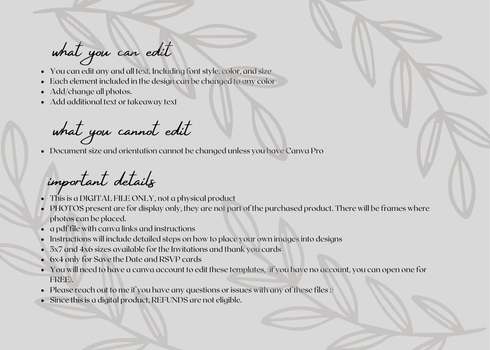 Editable Modern Gold Frame Wedding Invitation Package Template With ...