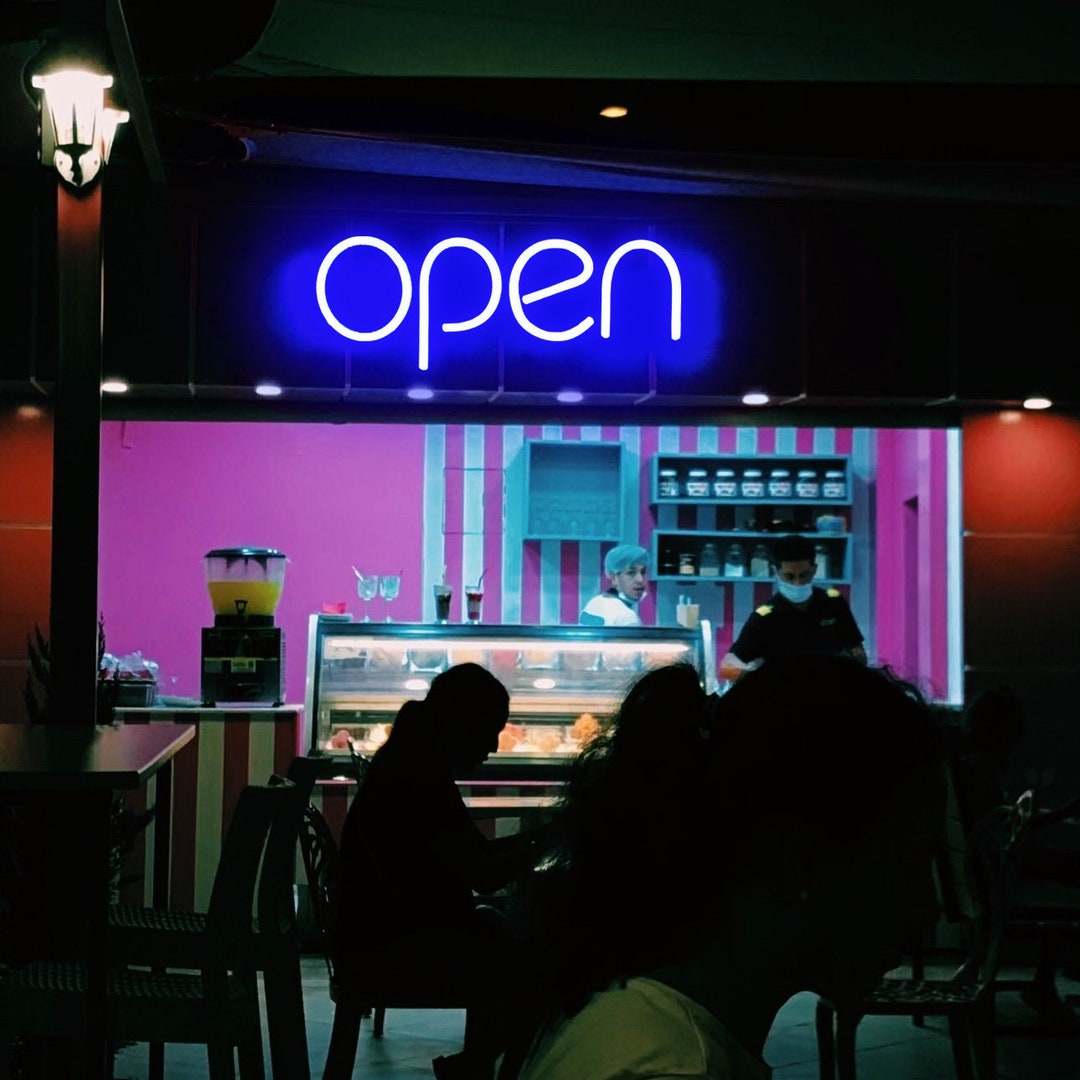 OPEN Neon LED Art Sign Led Neon Sign Neon Light Signs for - Etsy