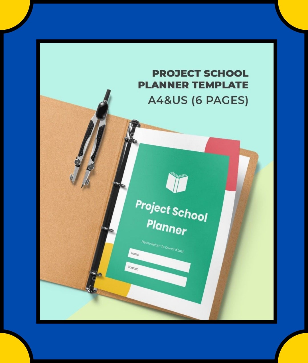 School Project Planner Template Plan, Track, & Succeed instant Download ...