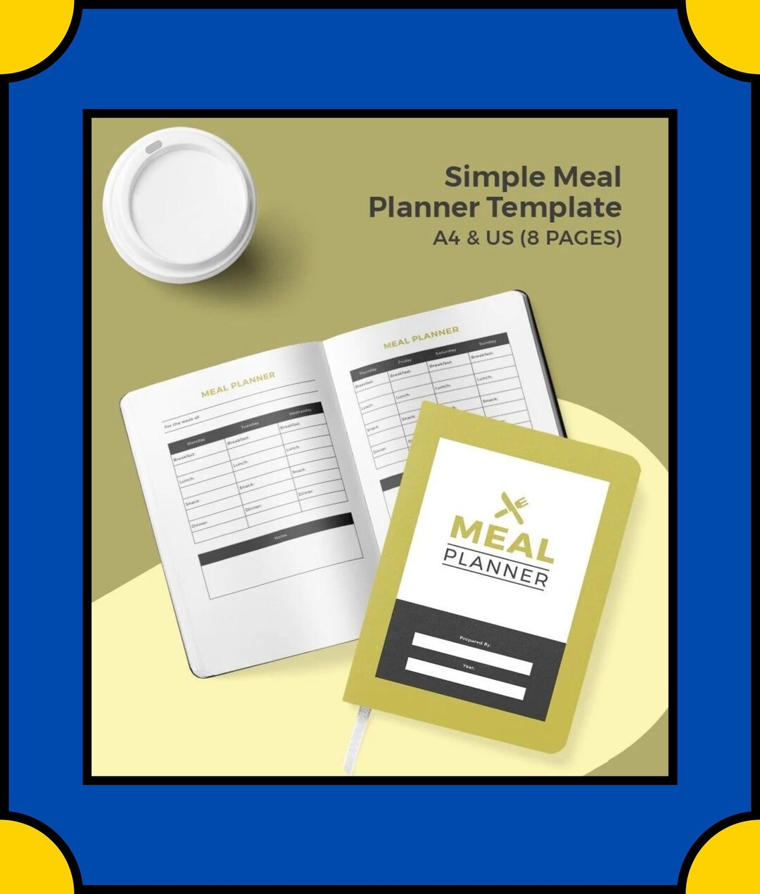 Simple Meal Planner Template Plan Healthy Meals With Ease instant ...
