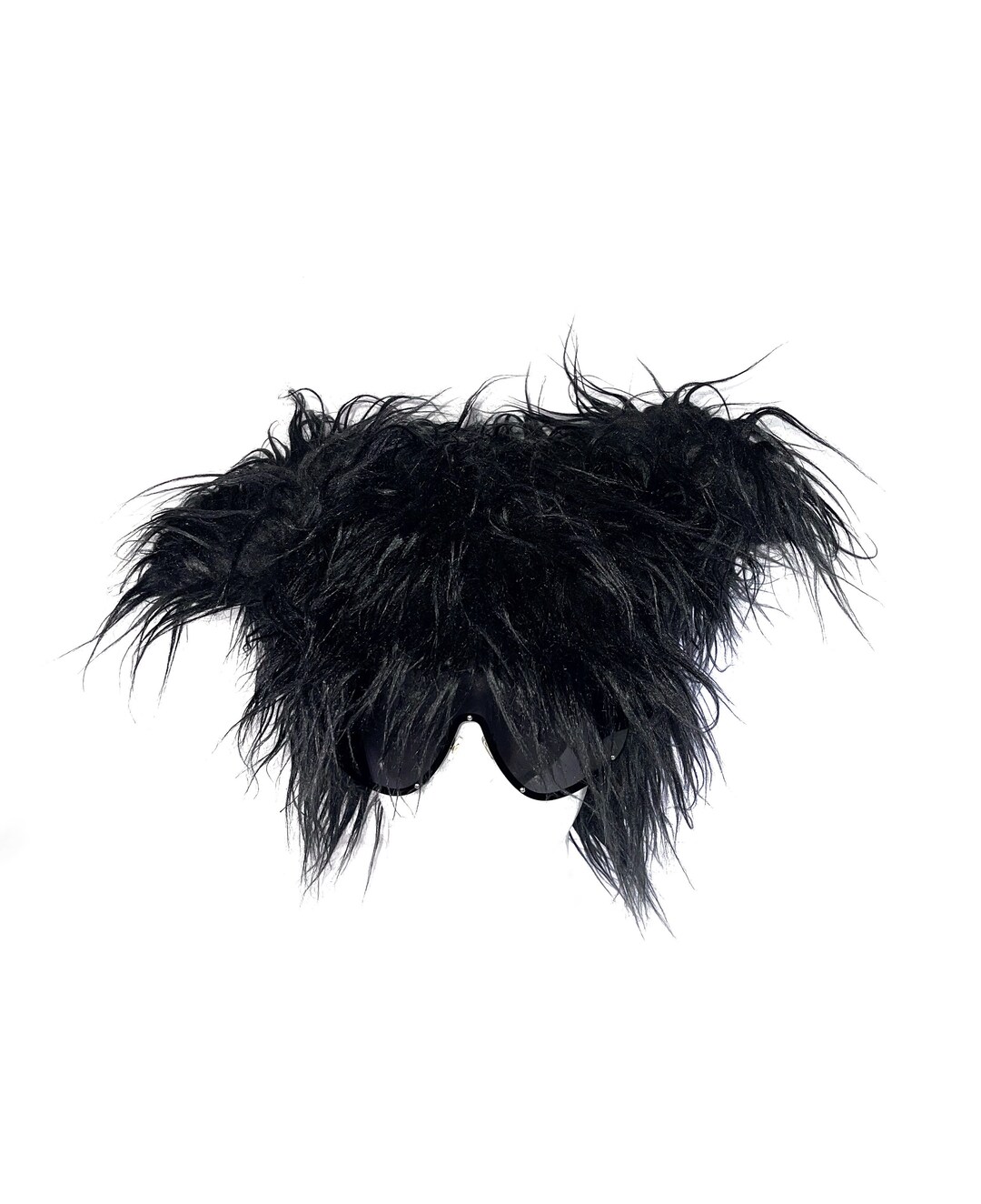 Black Fuzz Fur Hat - Etsy