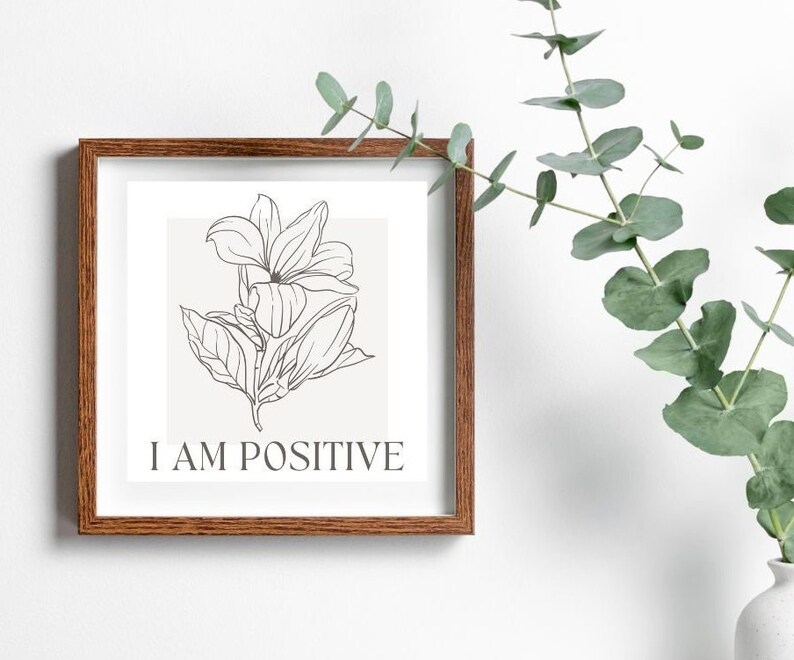 Positive Affirmations Wall Art Prints Set of 26, Neutral Modern Wall ...
