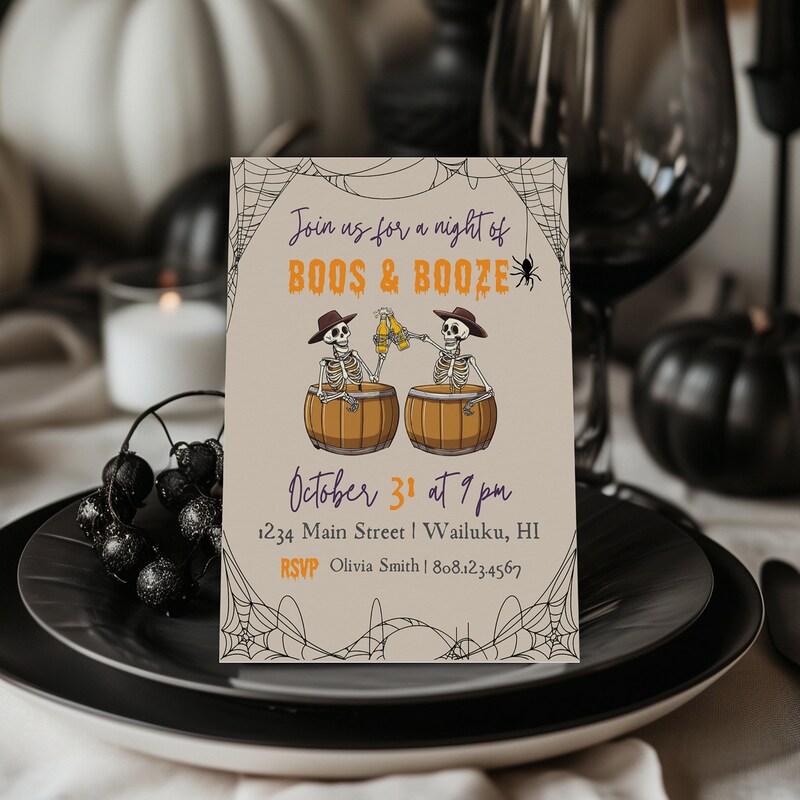 Boos and Booze Party - Etsy