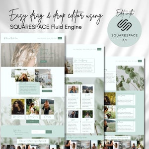 Squarespace Website Template | Squarespace 7.1 | Modern Boho Template for Beauty, Health ...