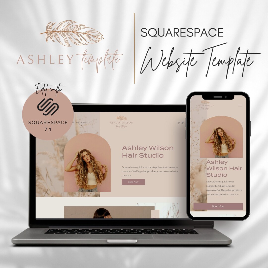 Squarespace Website Template | Squarespace 7.1 | Earthy Boho Template ...