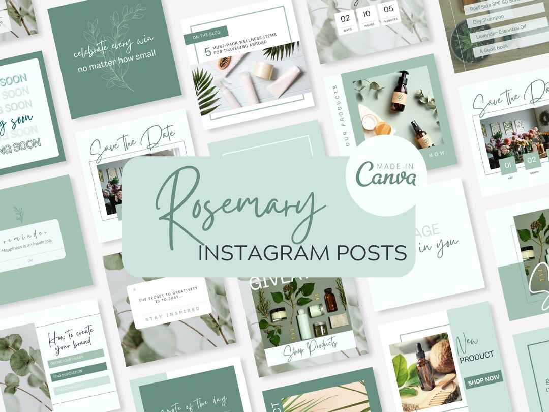 Instagram Post Templates | Canva Social Media Template | Modern Boho ...