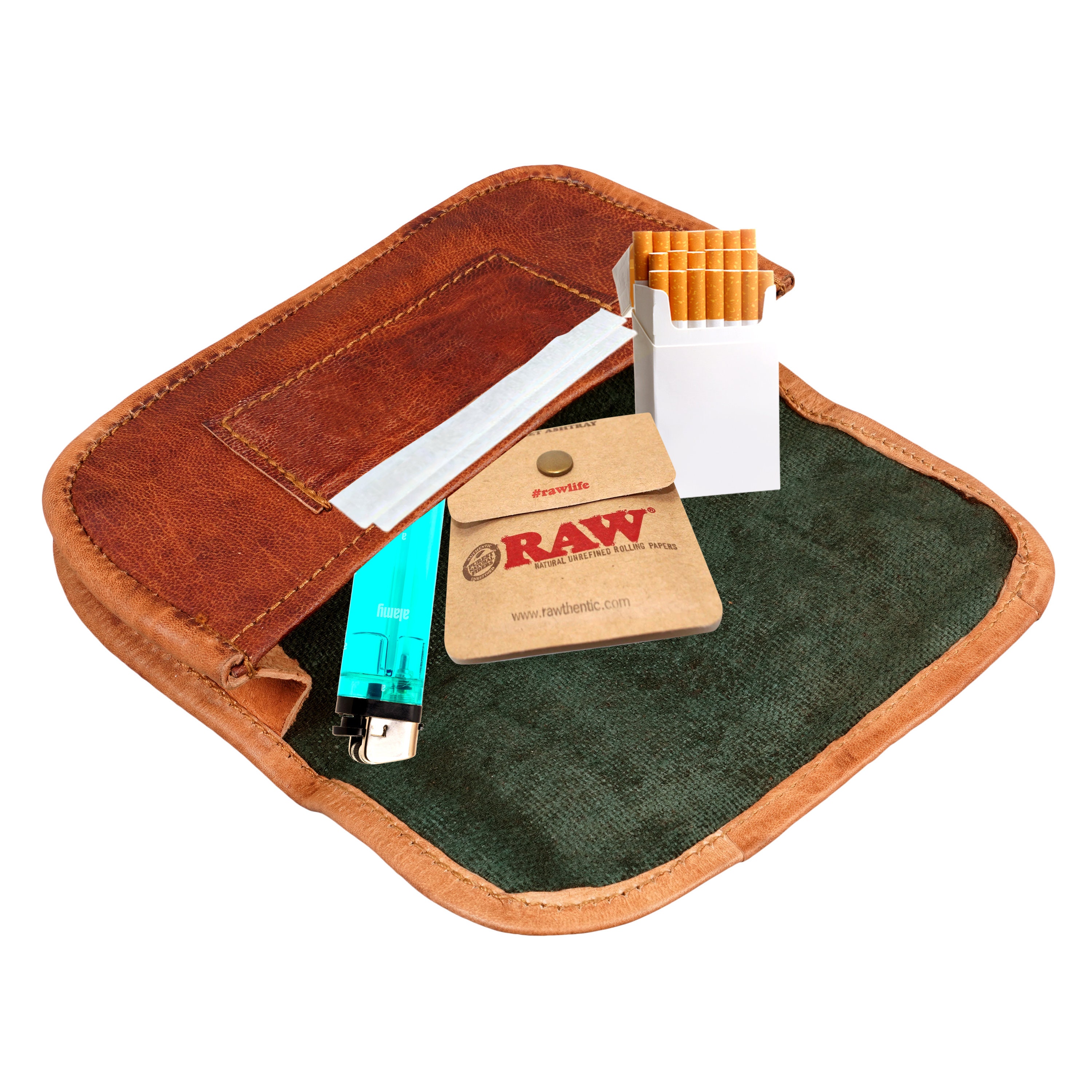 Tobacco Wallet, Handmade Leather Tobacco Pouch, Minimalist Leather ...