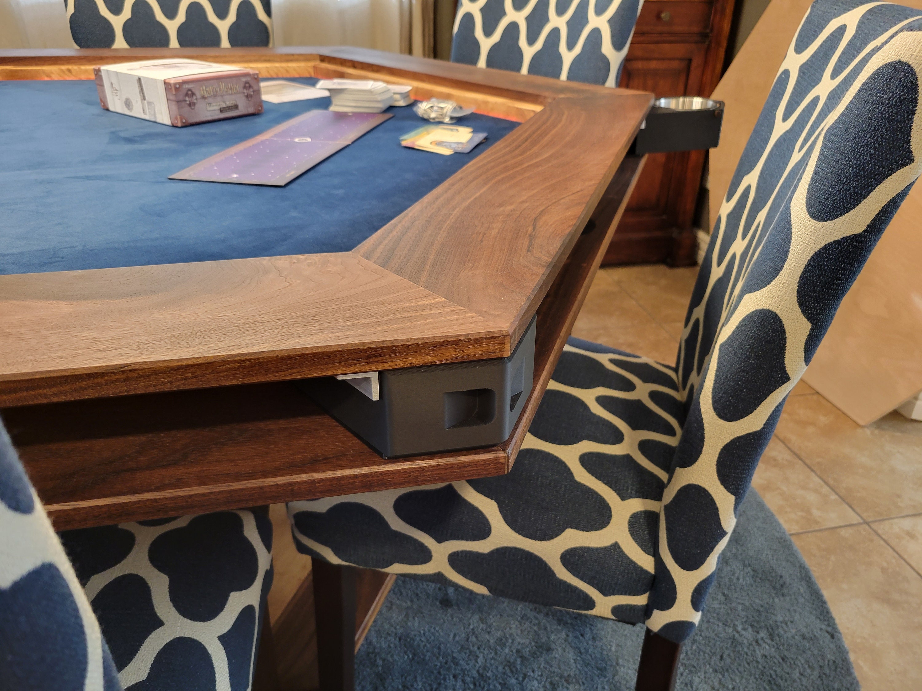 Hexagonal Gaming & Dining Table - Walnut and Maple - Etsy
