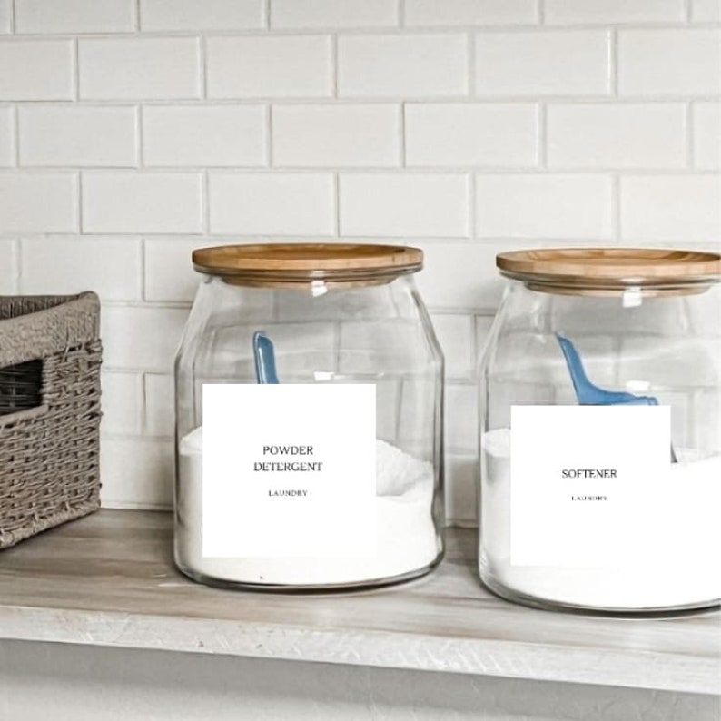 Minimalist Pantry Label Template - Etsy