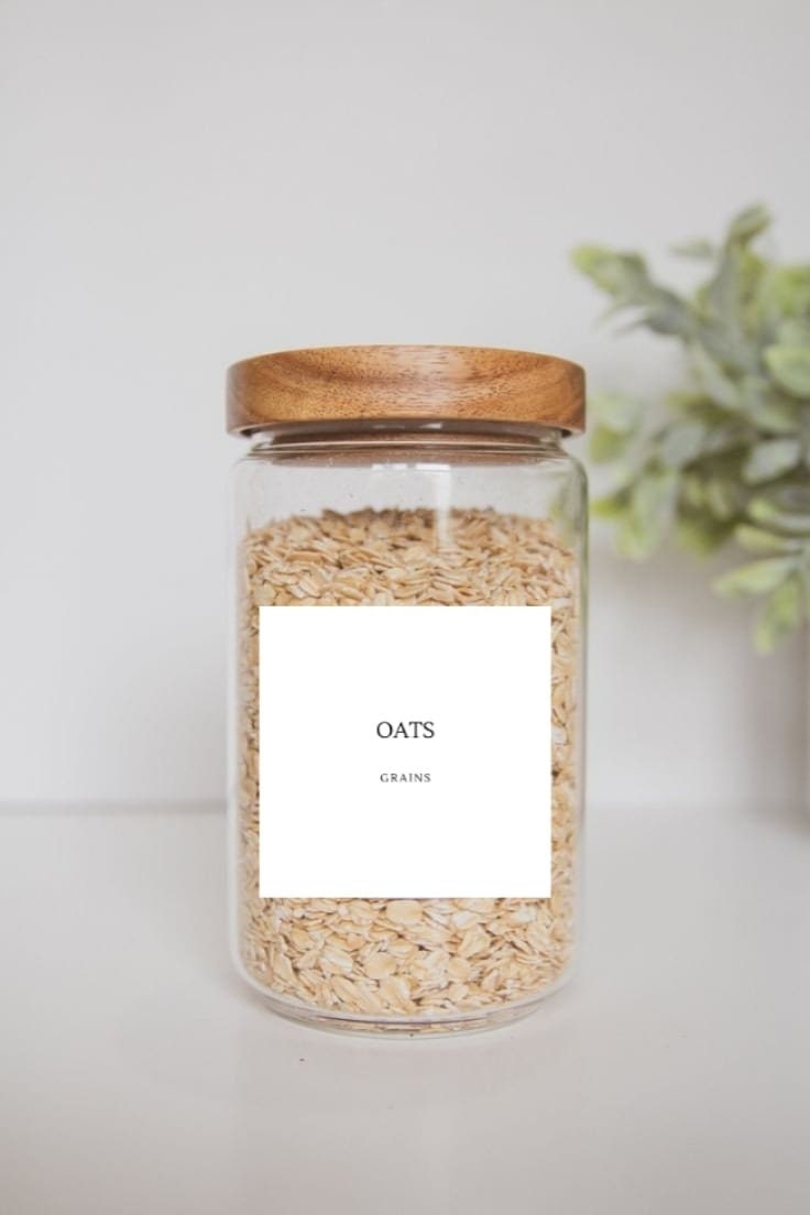 Minimalist Pantry Label Template - Etsy