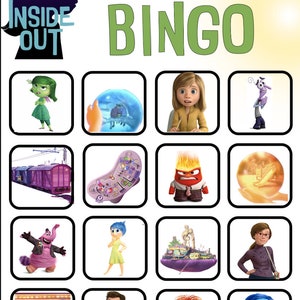 Inside Out Watch-along BINGO - Etsy