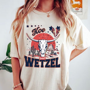 Koe Wetzel Bullhead T-shirt Wetzel Boho Style Sweatshirt - Etsy