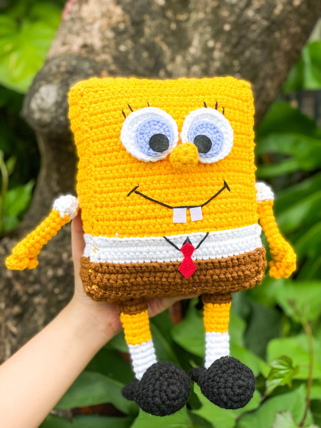 Handmade Crochet Spongebob, Cute Spongebob, Crochet Amigurumi Spongebob ...