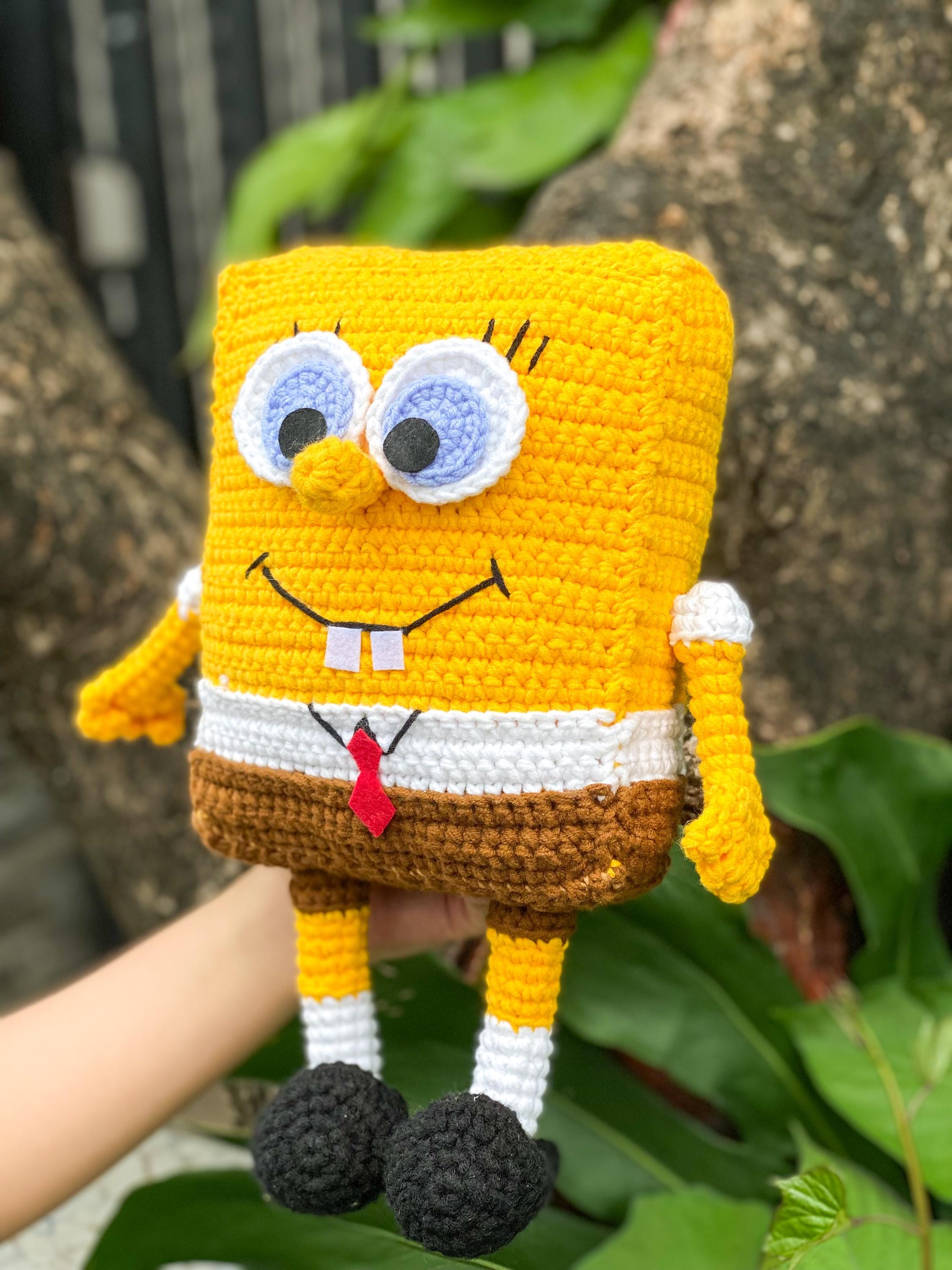 Handmade Crochet Spongebob, Cute Spongebob, Crochet Amigurumi Spongebob ...