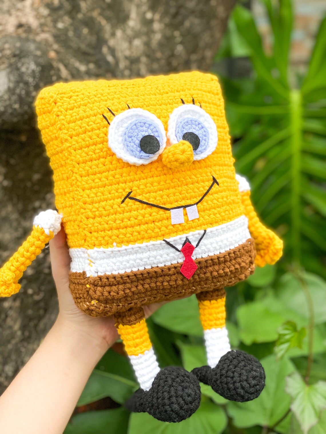 Handmade Crochet Spongebob, Cute Spongebob, Crochet Amigurumi Spongebob ...