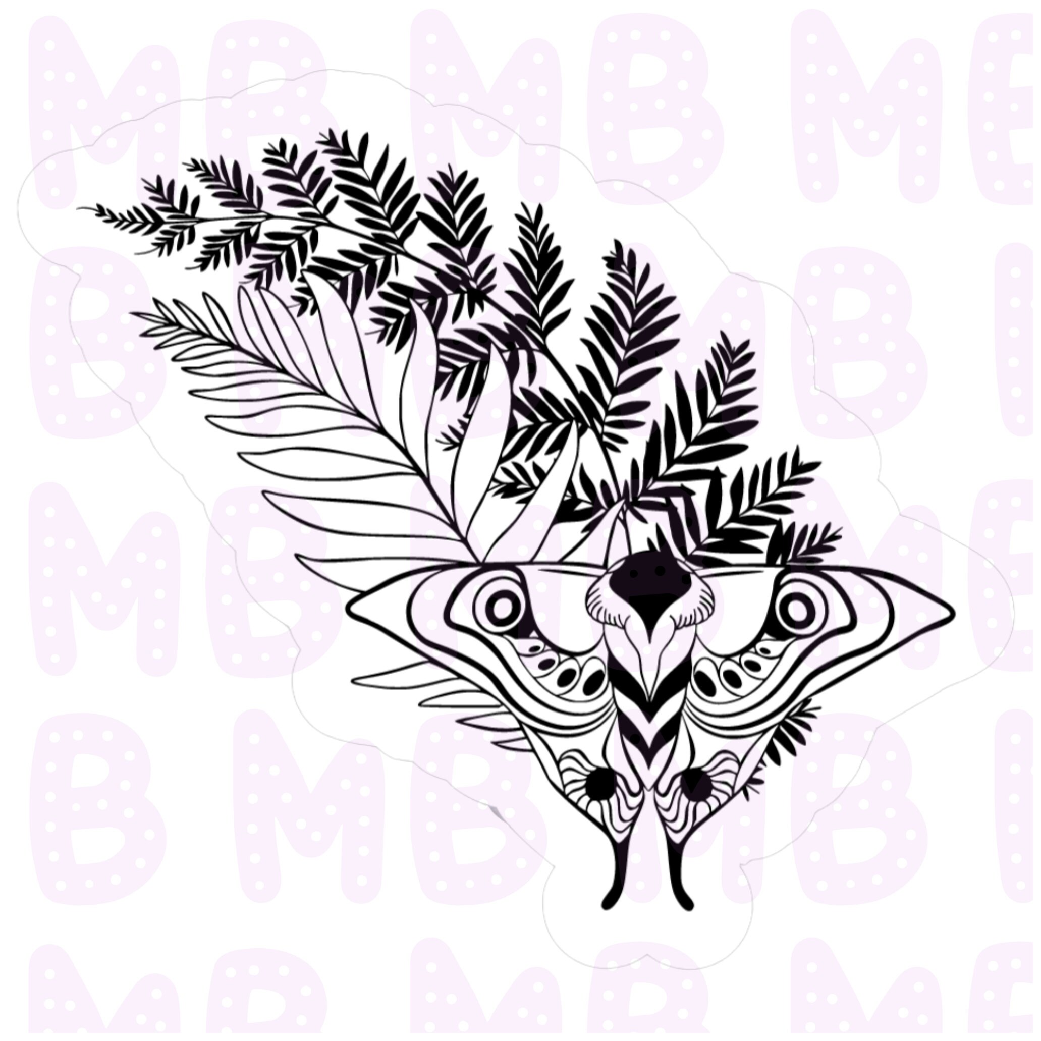 The Last of Us TLOU Ellie Moth Fern Tattoo Sticker - Etsy Australia