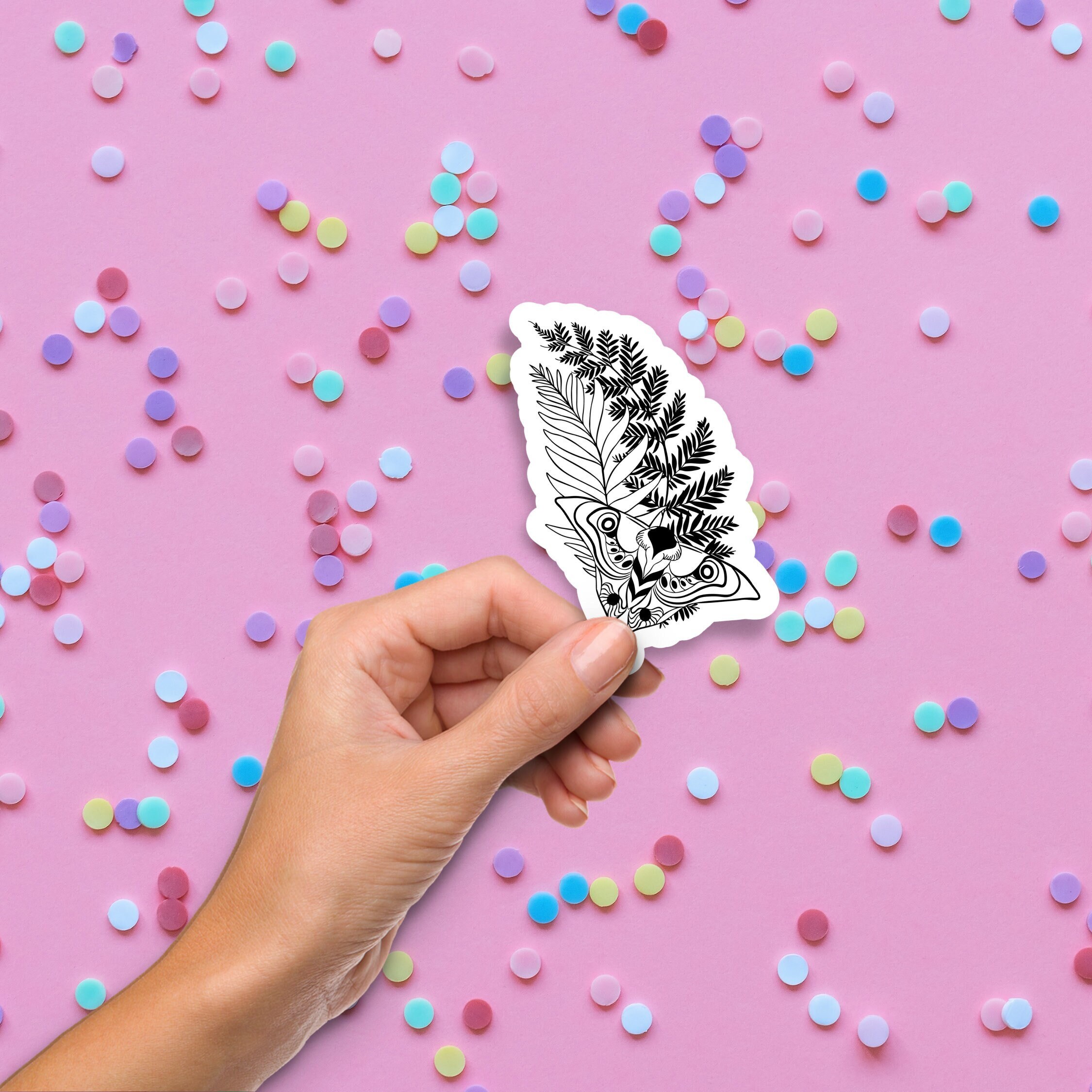 The Last of Us TLOU Ellie Moth Fern Tattoo Sticker - Etsy Australia