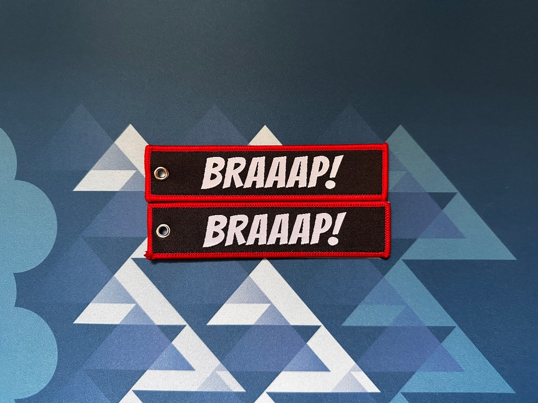 Braaap Jet Tag, Motorcycle Key Chain, ATV Keychain, Embroidered Keychain - Etsy