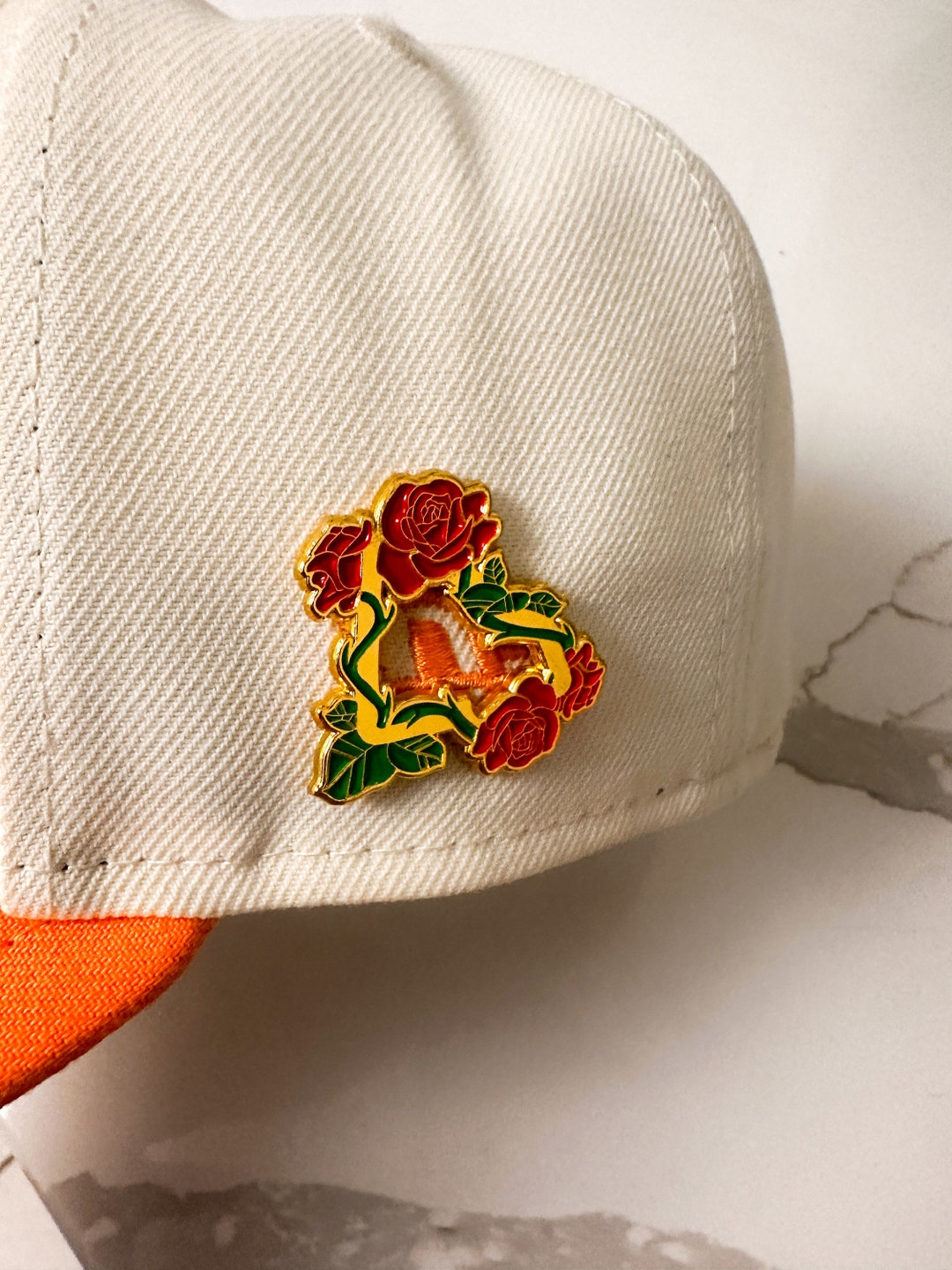 Fitted Hat Pin, New Era Pin, Snapback Pin, Hat Pin, Rose Pin, Rose Hat ...