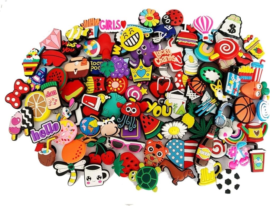 Assorted Croc Charms, Random Croc Charms Bulk 2 50 Charms, Random Croc ...