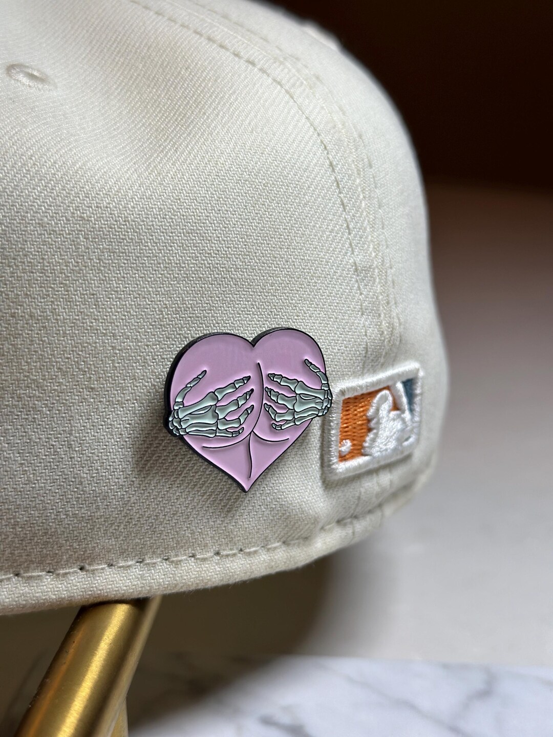 Heart Booty Pin, Skeleton Pin - Etsy