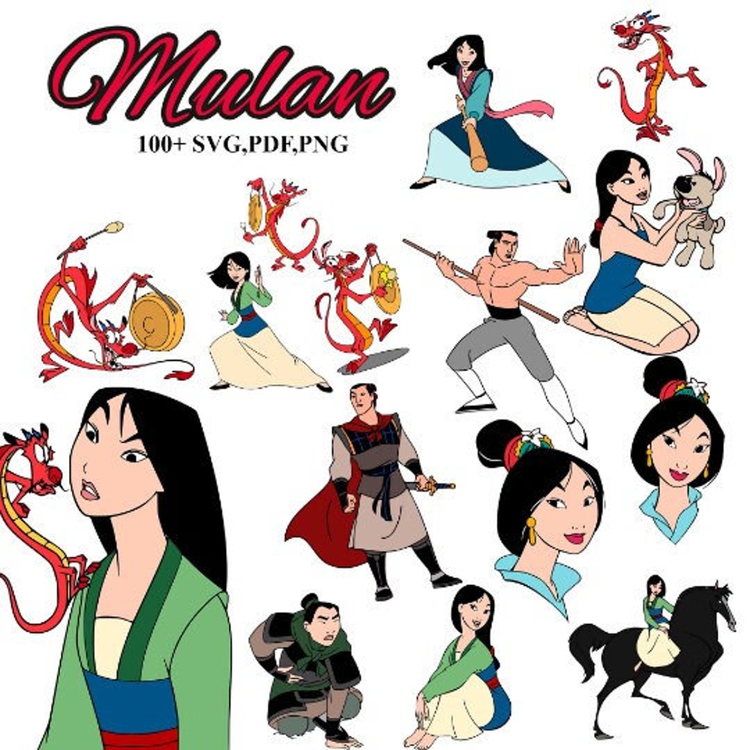 Designs Mulan Stickers, Mulan Svg, Mulan Png, Princess, Mulan for Girls ...