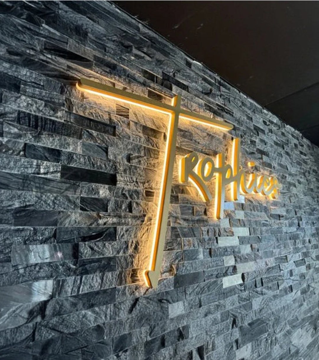 Custom Backlit Signs Business Logo Sign Backlit Business Sign Metal ...