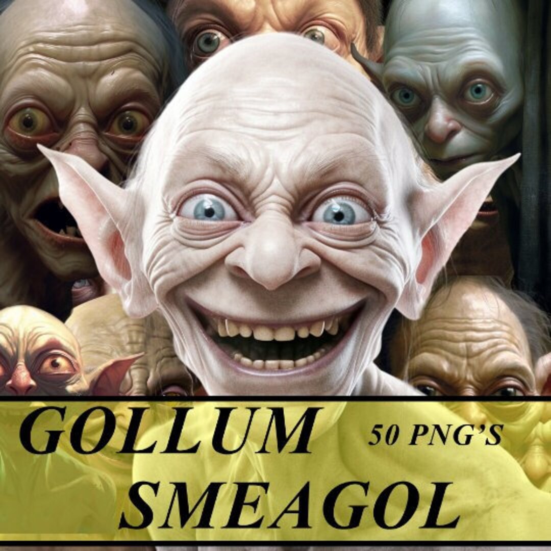 Gollum Vinyl Sticker, Watercolor Art Sticker, LOTR Gift, Funny Decal ...