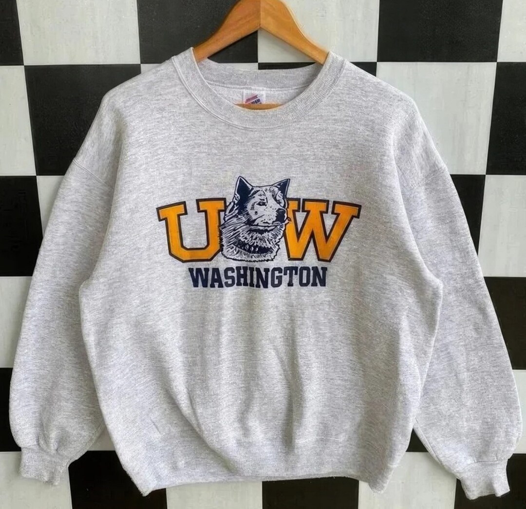 Vintage 90s Washington Huskies Crewneck Sweatshirt, UW Sweater ...