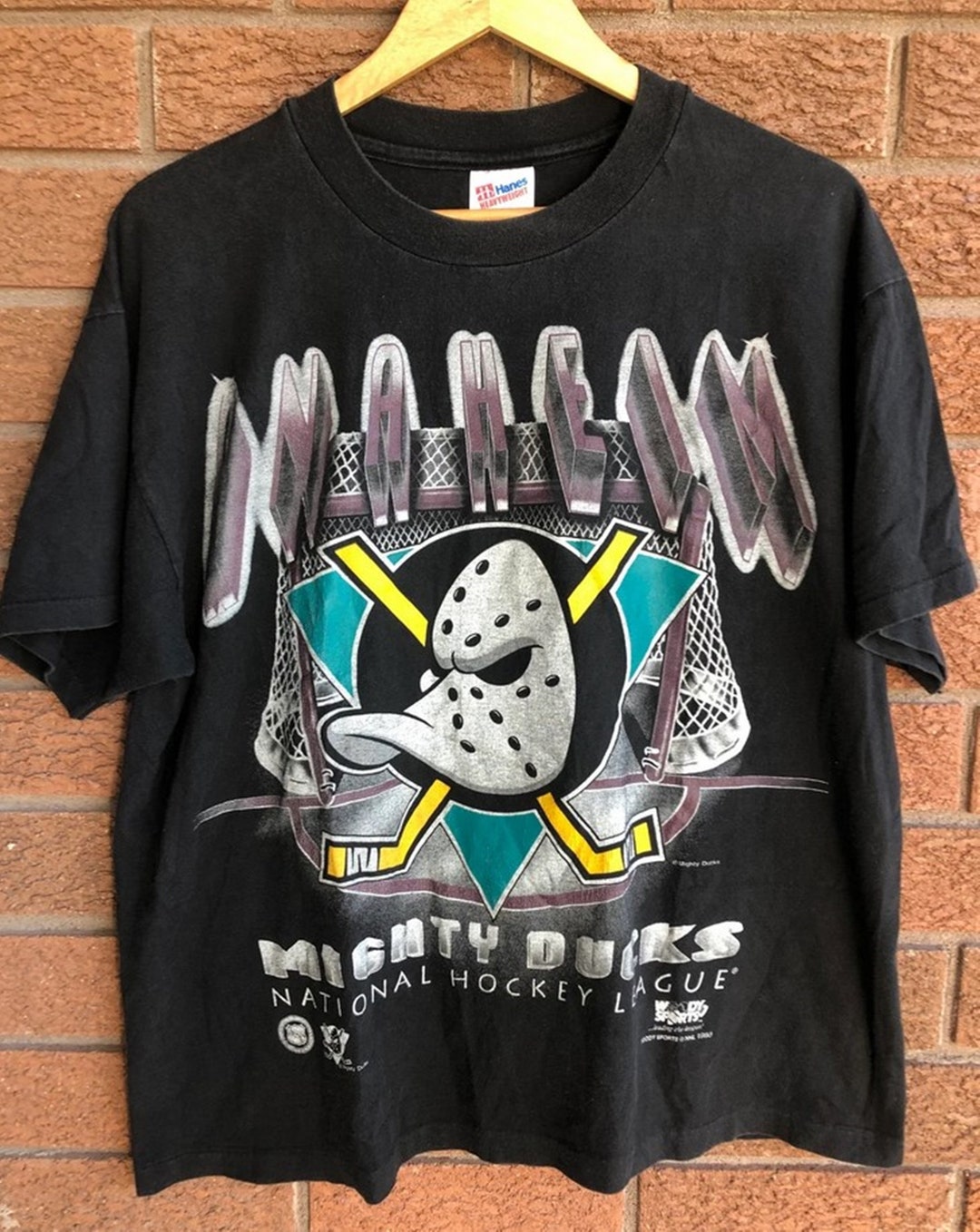 Vintage 1993 Anaheim Mighty Ducks Hockey T-shirt, Mighty Ducks Shirt ...