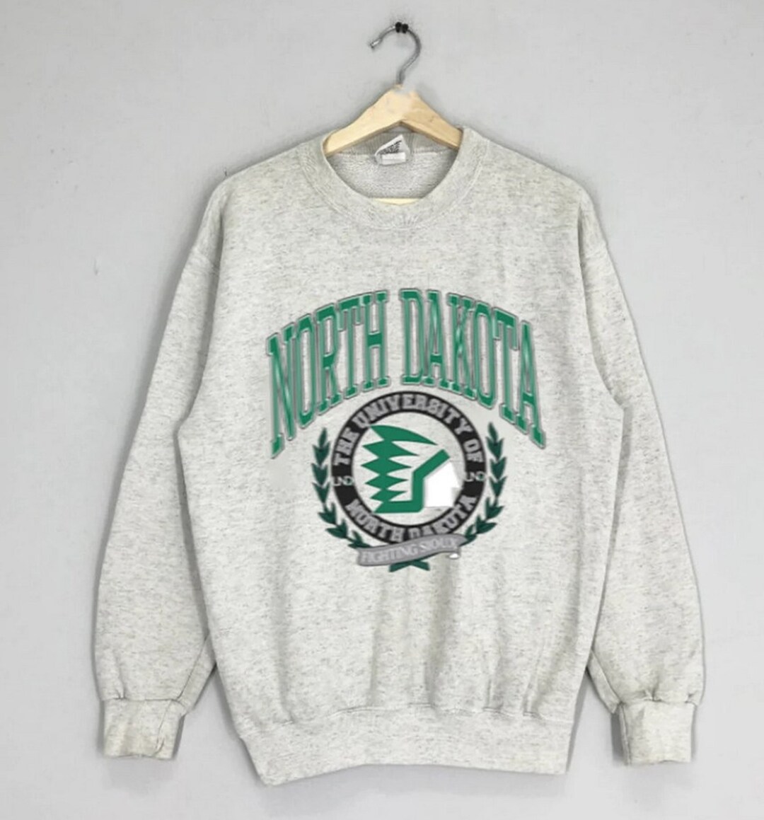 Vintage 90s North Dakota Fighting Sioux Crewneck Sweatshirt - Etsy