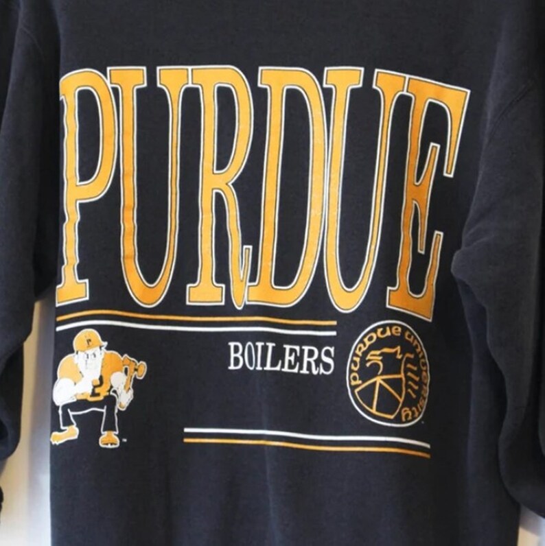 Vintage 90s Purdue University Boilers Sweatshirt, Purdue University ...