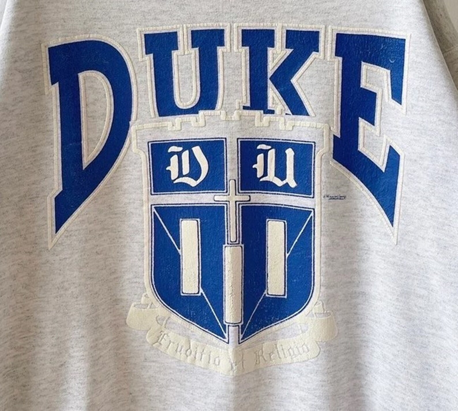 Vintage 90s Duke University Blue Devils Sweatshirt, Duke University ...