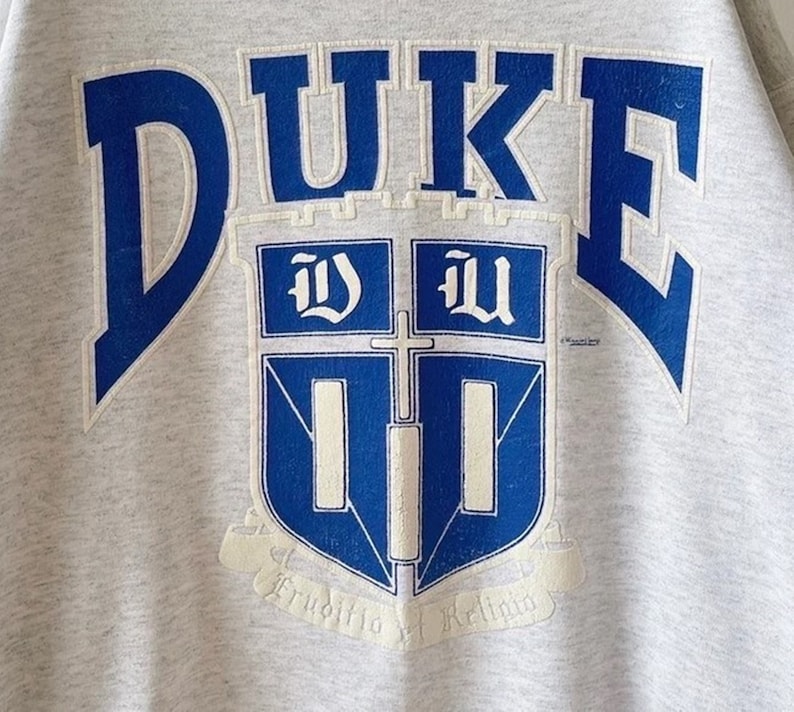 Vintage 90s Duke University Blue Devils Sweatshirt, Duke University ...