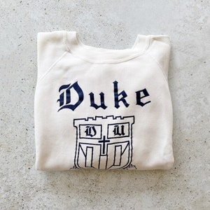 Vintage 90s Duke University Blue Devils Sweatshirt, Duke University ...