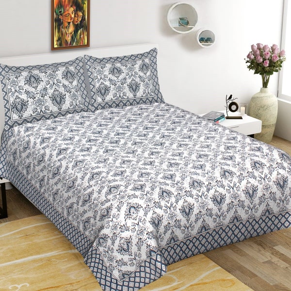Block Print Bed Sheet - Etsy
