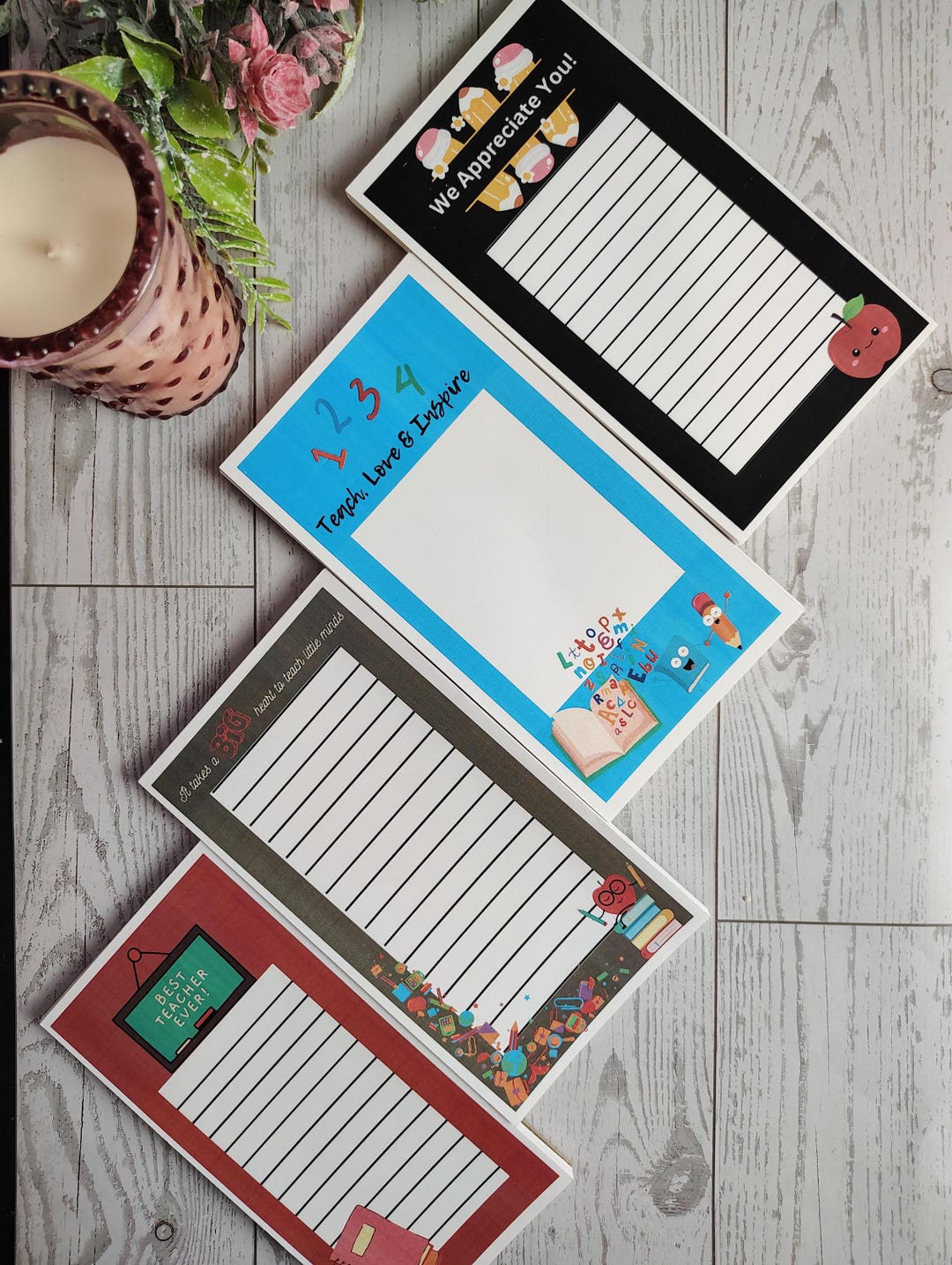 Teacher Appreciation Notepads - Etsy