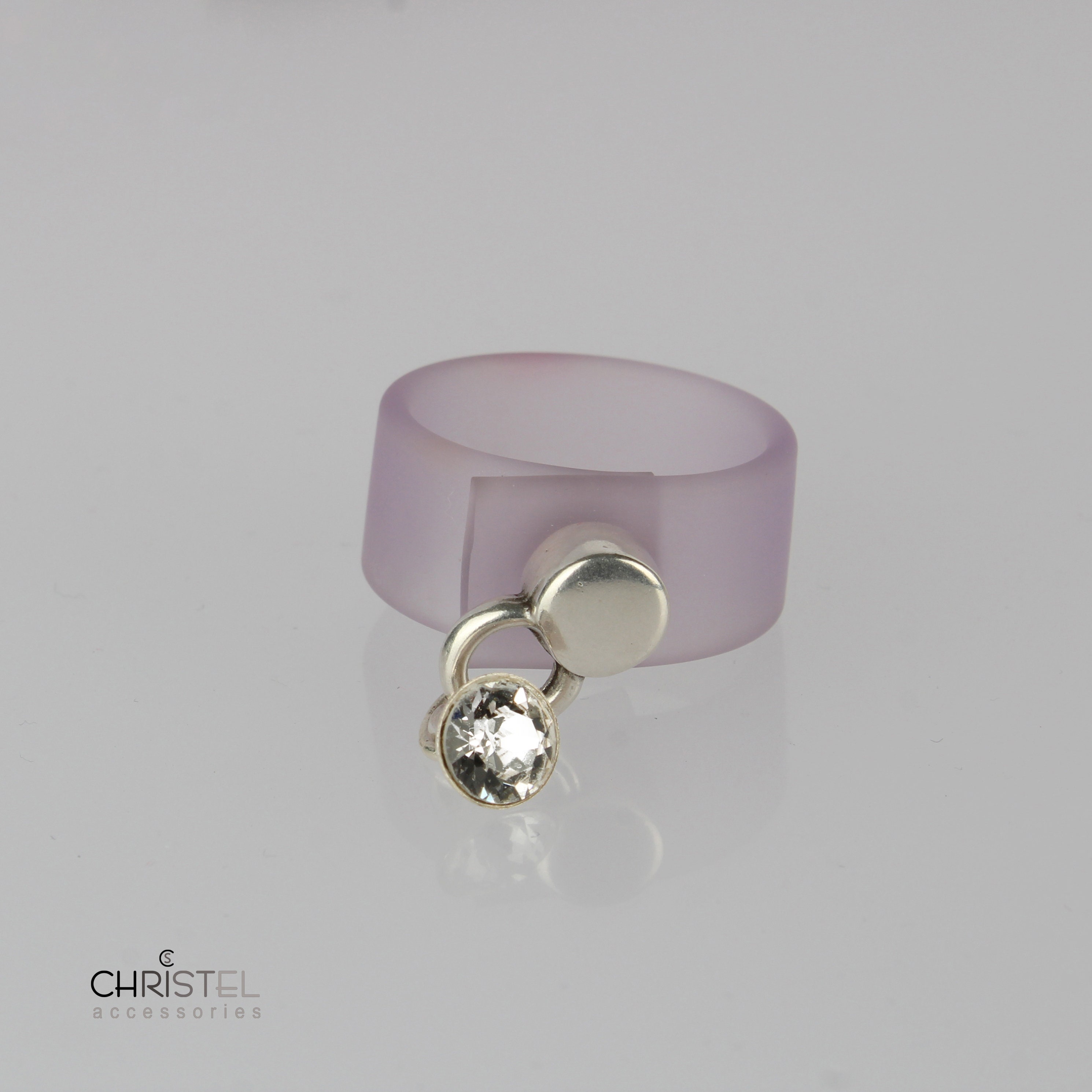 DANGLE CHARM RING Custom Charm Silicone Ring Unique Stackable Women ...