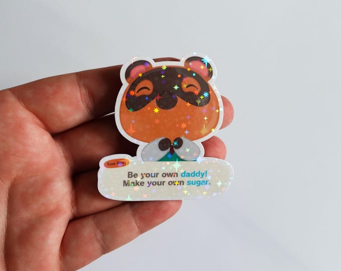Acnh Tom Nook Meme Sticker - Etsy