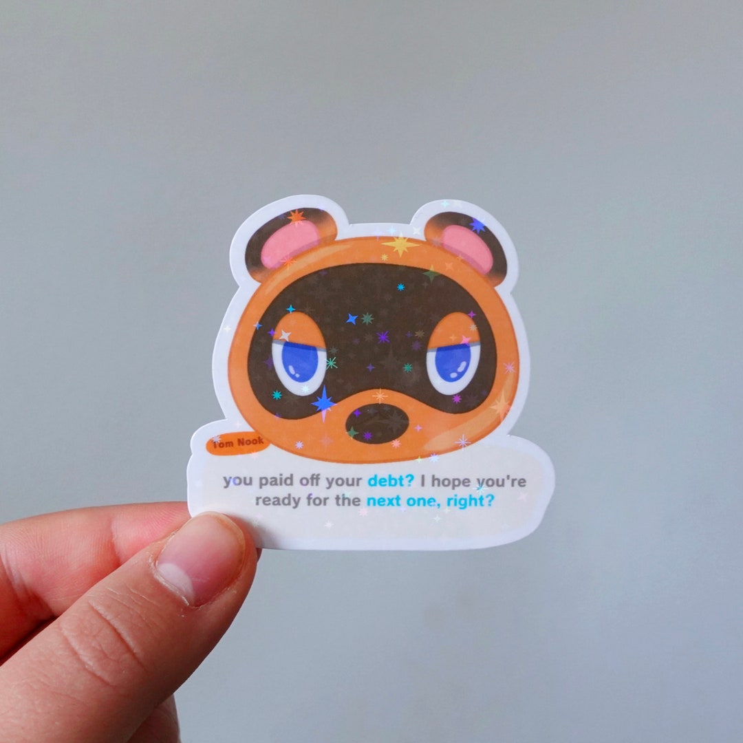 Acnh Tom Nook Meme Sticker - Etsy