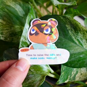 Tom Nook Raise the Bills Acnh Meme Stickers - Etsy
