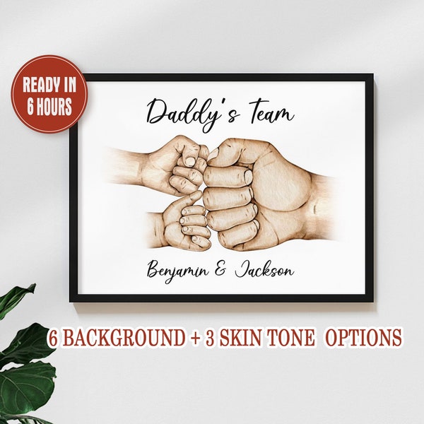 Personalized Fist Bump Daddy - Etsy